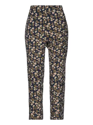 N°21 N°21 Floral-Print Tapered Viscose Pants Dark Blue