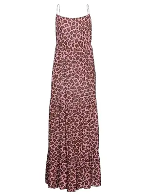 SOLOTRE SOLOTRE Leopard-Print Maxi Dress
