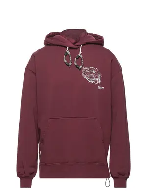 BONSAI BONSAI Cotton Fleece Sweatshirt Garnet