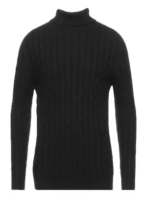 Alpha Studio Turtleneck Knit Top - Black