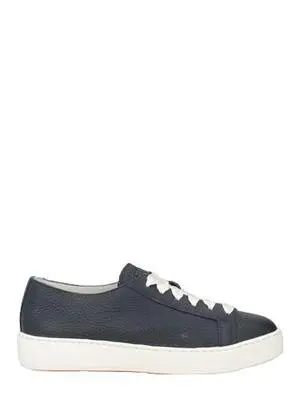 Santoni SANTONI Leather Low-Top Sneakers Navy