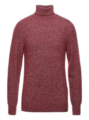 BROOKSFIELD Turtleneck Knit Top - Brick