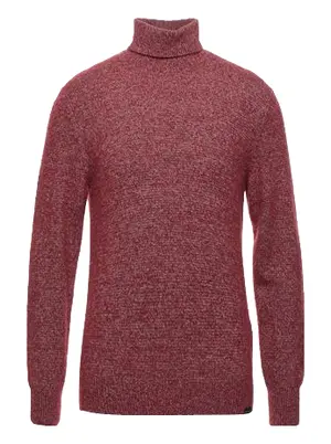 BROOKSFIELD Turtleneck Knit Top - Red