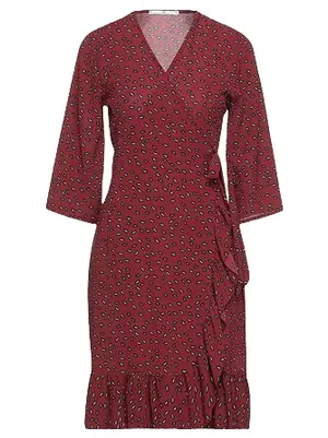 MASSIMO REBECCHI Mini Shirtdress Maroon