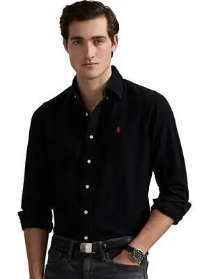 Ralph Lauren Classic Fit Brushed Flannel Shirt - Polo Black