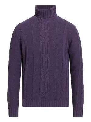 Alpha Studio Turtleneck Sweater - Purple