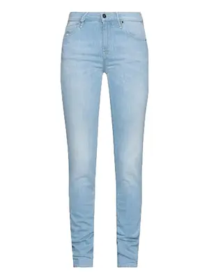 TRAMAROSSA Skinny Jeans With Leather Trims - Blue