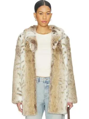 Majorelle Tatiana Faux Fur Coat - Arctic Fox