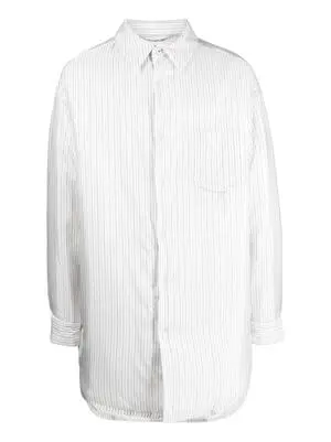 MAISON MARGIELA Striped Padded Shirt - White