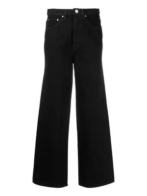 TOTEME High-waisted Flared Jeans - Black