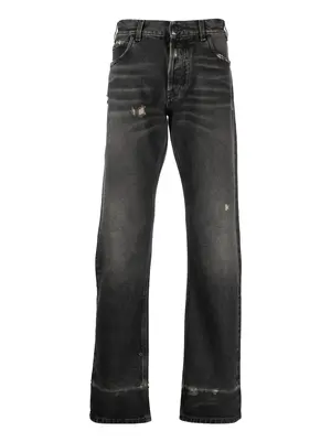 COUNTY OF MILAN Marcelo Burlon Cross Distressed Jeans - Black
