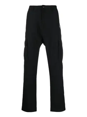 COUNTY OF MILAN Marcelo Burlon Logo-embroidered Cargo Trousers - Black