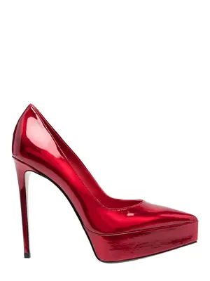 LE SILLA Uma 130mm Platform Pumps - Red