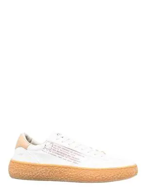 PURAAI Slogan-print Low-top Sneakers - White