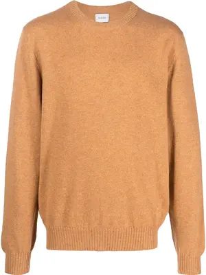 BARRIE B Label Cashmere Jumper - Brown