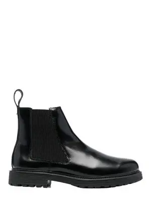 DIESEL Leather Ankle Boots - Black