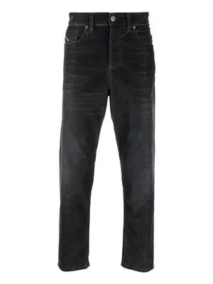 DIESEL® Tapered Cropped Jeans - Black
