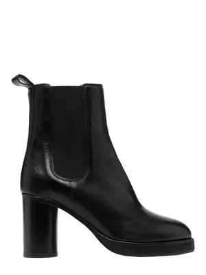 Isabel Marant 90mm Leather Chelsea Boots - Black