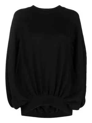 Versace Slit-sleeve Jumper - Black