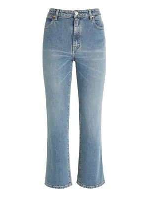 JOSEPH Duke Straight-leg Jeans - Blue