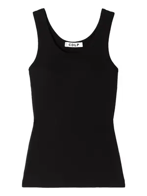 CDLP Ribbed Tencel™ Lyocell-blend Tank - Black