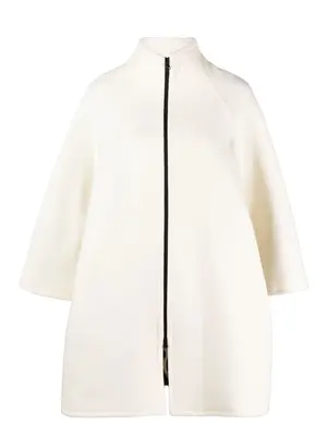 GIANLUCA CAPANNOLO Gianluca Capannolo Zipped High-Neck Felted Coat