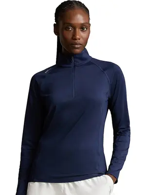 Ralph Lauren Ralph Lauren Stretch Jersey Quarter-Zip Pullover Refined Navy