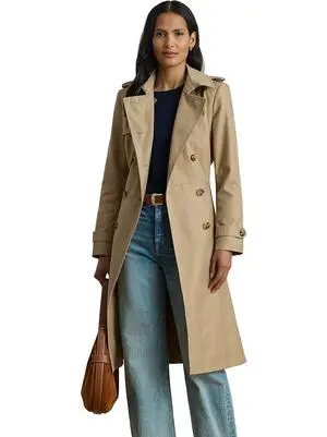 Ralph Lauren Double-breasted Cotton-blend Trench Coat - Sand