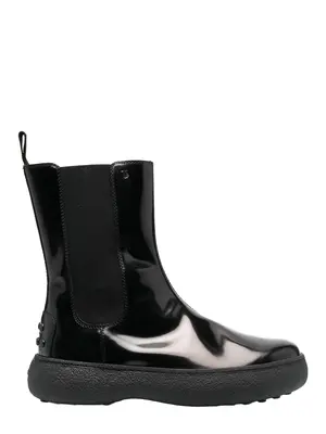 TOD'S Elasticated Ankle Boots - Black