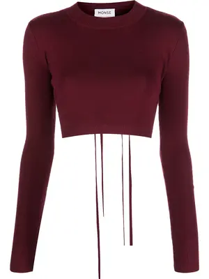 Monse Lace-up Detail Sweatshirt - Red