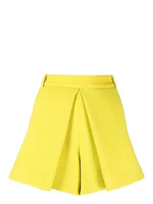 Alexandre Vauthier Pleat-detail Tailored Shorts - Yellow