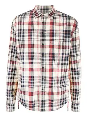 Dsquared2 Panelled Check-print Shirt - Neutrals