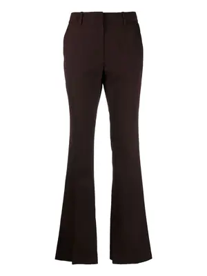 LOW CLASSIC Wool Flared Trousers - Red