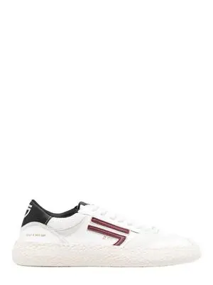PURAAI Logo-patch Panelled Sneakers - White