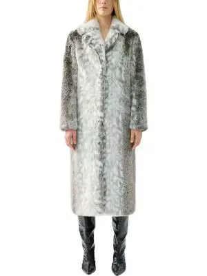 UNREAL FUR Kathmandu Faux-fur Coat - Grey