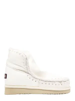 Mou Logo-patch Slip-on Boots - White