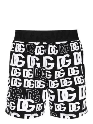 Dolce & Gabbana Logo-print Boxer Shorts - Black