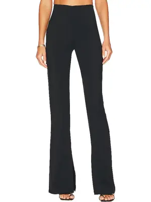 L'academie X Marianna Hewitt Anouka Knit Slim Pant - Black