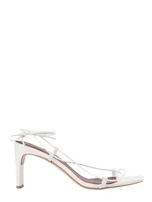 ALOHAS ALOHAS Leather Thong Sandals White