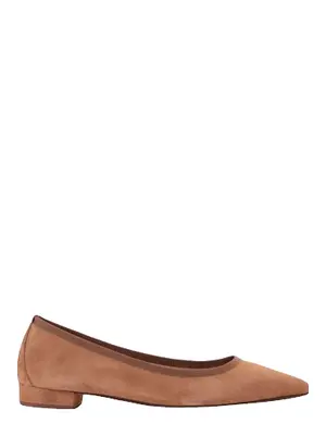 BALLERETTE BALLERETTE Suede Ballet Flats Beige