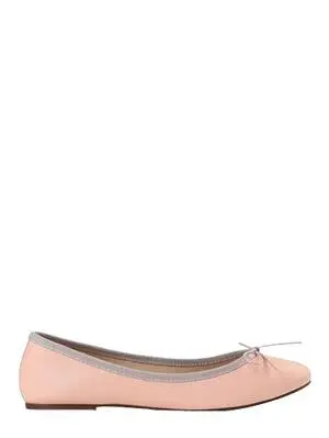 BALLERETTE BALLERETTE Soft Leather Ballet Flats With Bow Detailing Fuchsia