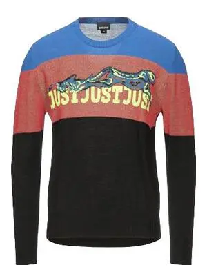 Just Cavalli Multicolor Knit Sweater - Blue
