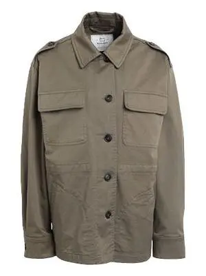 Woolrich Twill Overshirt - Military Green