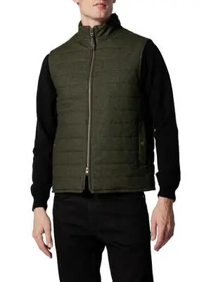Rodd & Gunn Stretch Cotton Blend Quilted Vest - Moss