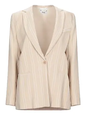 JIJIL JIJIL Striped Blazer Beige