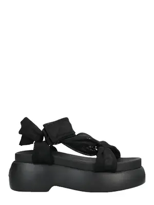 Agl Sandals With Wedge Heel - Black