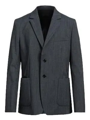 TRUSSARDI Blazer Size Virgin Wool, Cotton, Elastane - Blue