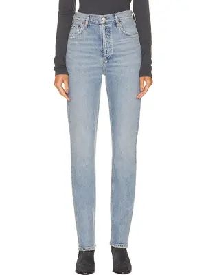AGOLDE Freya High Rise Slim Jeans - Jargon