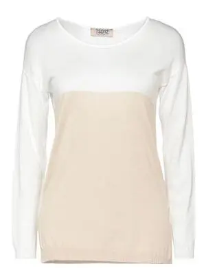 TSD12 Knitted Lightweight Sweater - Beige