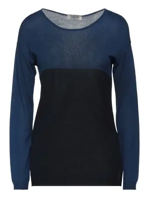 TSD12 TSD12 Knitted Lightweight Sweater Dark Blue